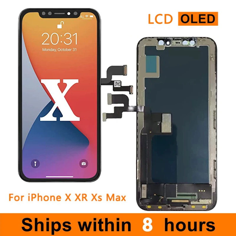 For Iphone X Xr Xs Max Lcd Display Screen 3dtouch Original Oled ...