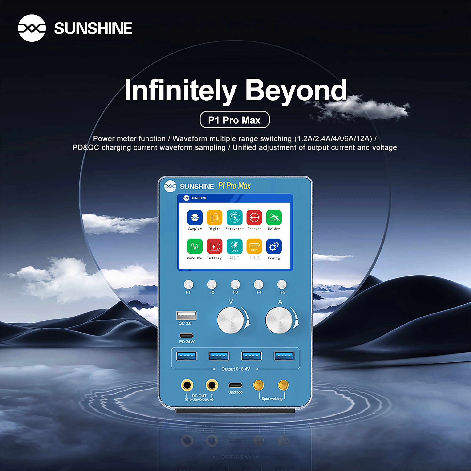 SUNSHINE-P1-Pro-Max-Intelligent-Regulated-Power-Supply-with-Waveform ...