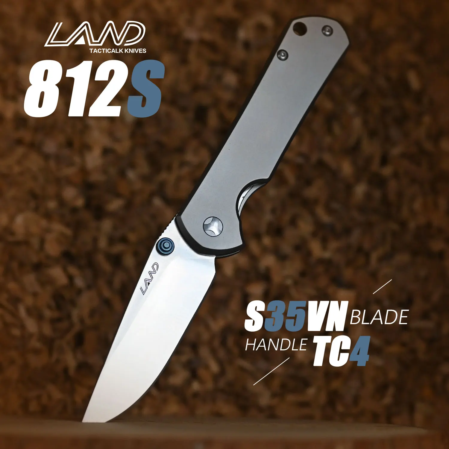 LAND-812S-Pocket-Folding-Knife-S35VN-Blade-TC4-Handle-Ball-Bearing ...