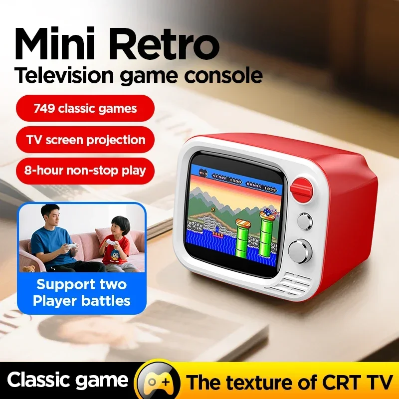 H7 Retro Motorcycle Games Handheld Console | 3.5-Inch HD | 749 Built-in ...