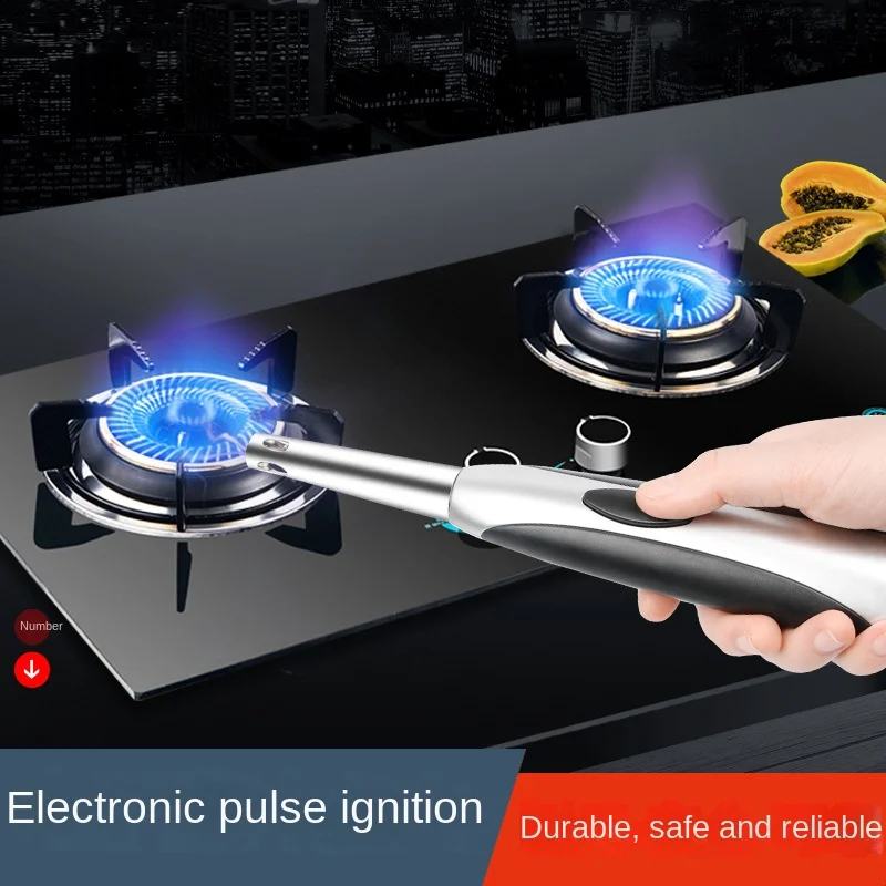Kitchen-Pulse-Igniter-Gas-Stove-Lighter-Long-Handle-Ignition-Gun-Stick ...