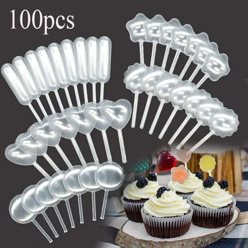 100pcs 4ml Sauce Droppers For Cupcakes Ice Cream Sauce Ketchup Pastries ...