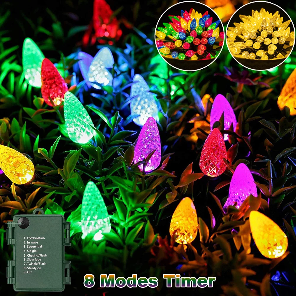 5M-50LED-C6-Bulbs-String-Lights-Battery-Operated-Strawberry-Christmas ...