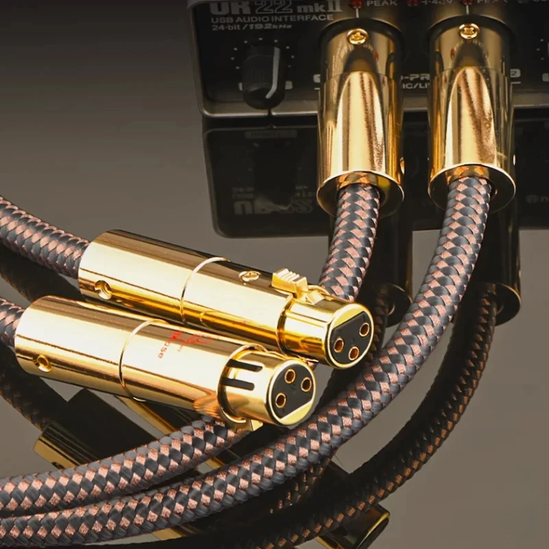 Pair-Accuphase-3Pins-XLR-Balanced-Cable-OFC-Copper-Male-To-Femla-HiFi ...