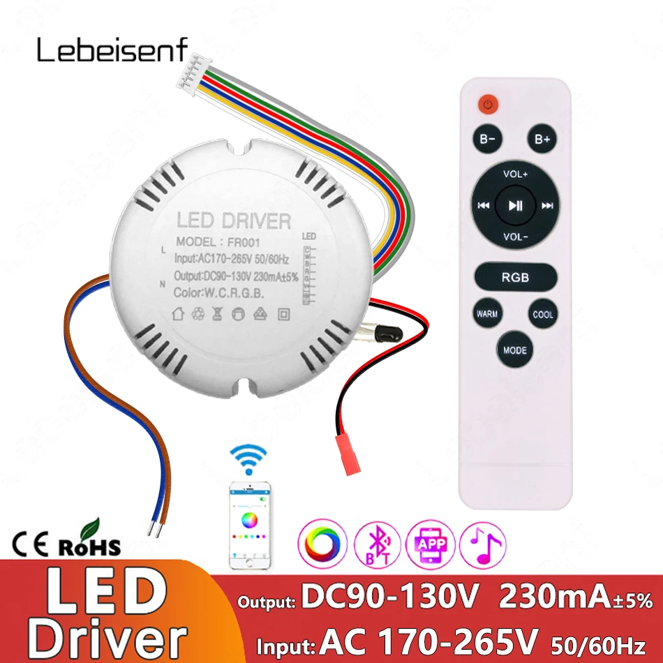 Plafonnier-LED-Courant-Constant-Alimentation-lectrique-RGBWY-5CH-DC-90 ...
