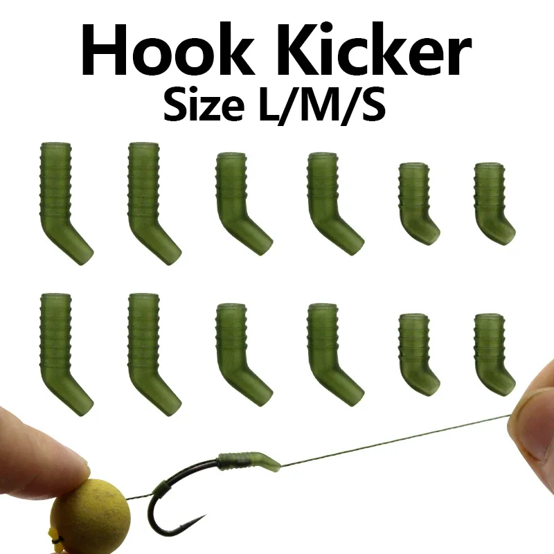 30pcs-Carp-Fishing-Accessories-Hook-Kicker-Green-Fish-Hook-Sleeves-Aligner-Anti-Tangle-Sleeves ...