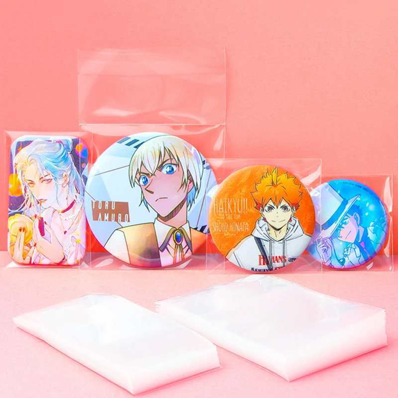 High-Transparency-20-Silk-Badge-Storage-Case-CPP-Material-Ziplock-Bag ...
