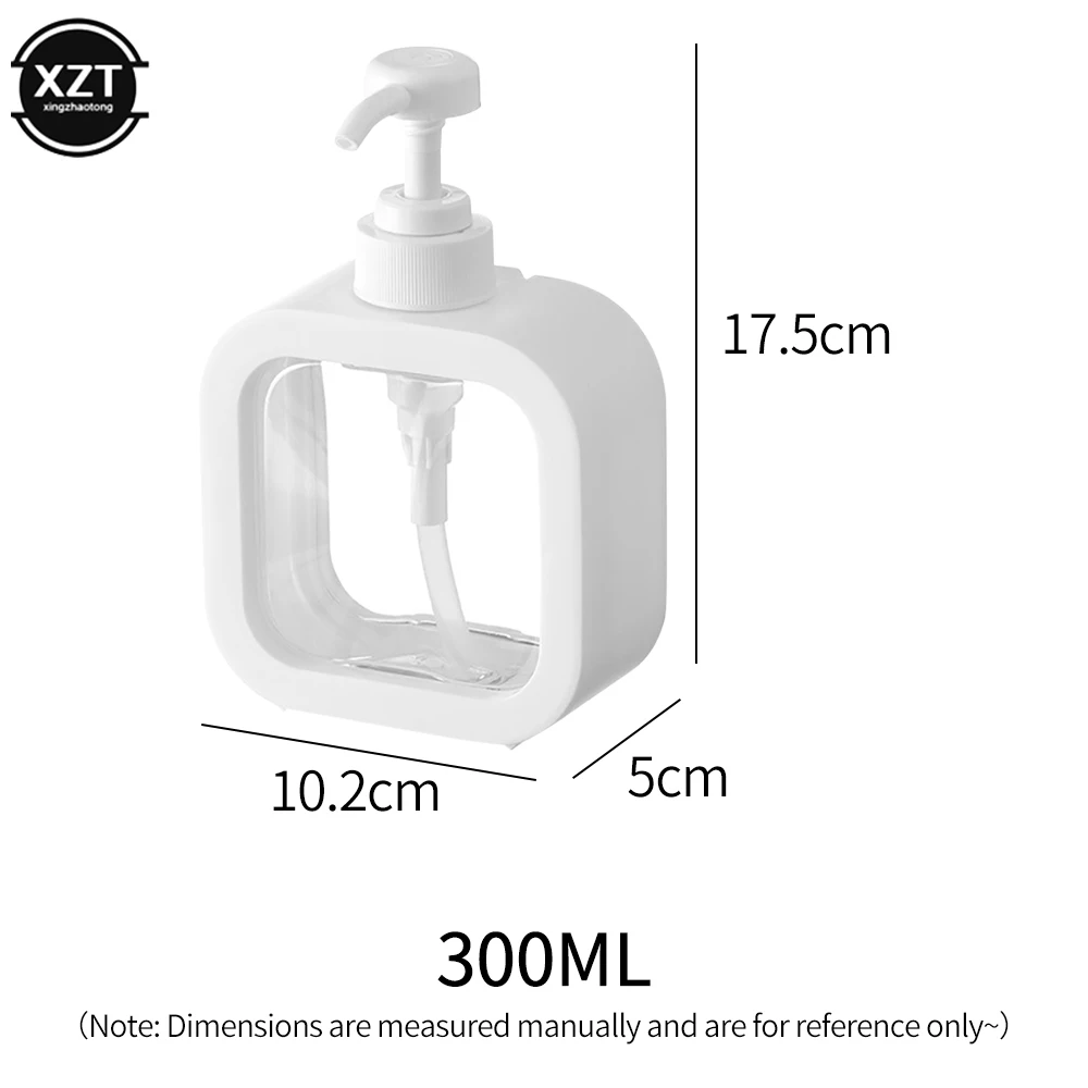 300ML-Bathroom-Soap-Dispenser-Reusable-Hand-Pump-Dispenser-Bottle ...