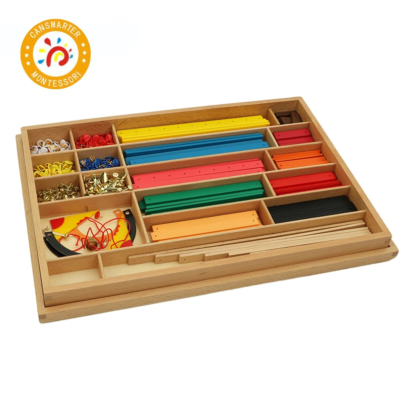 Montessori-Math-Games-Baby-Toys-Geometry-Shapes-Sticks-With-Board ...
