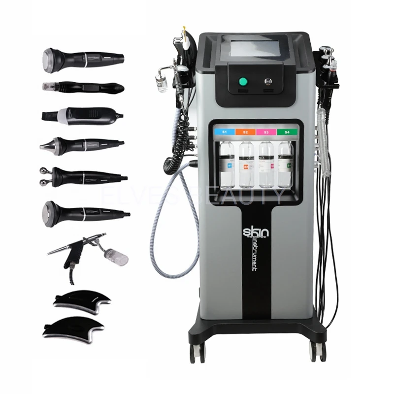 Multifunctional 8 In 1 Hydra Facial Microdermabrasion Hydro Machine For ...