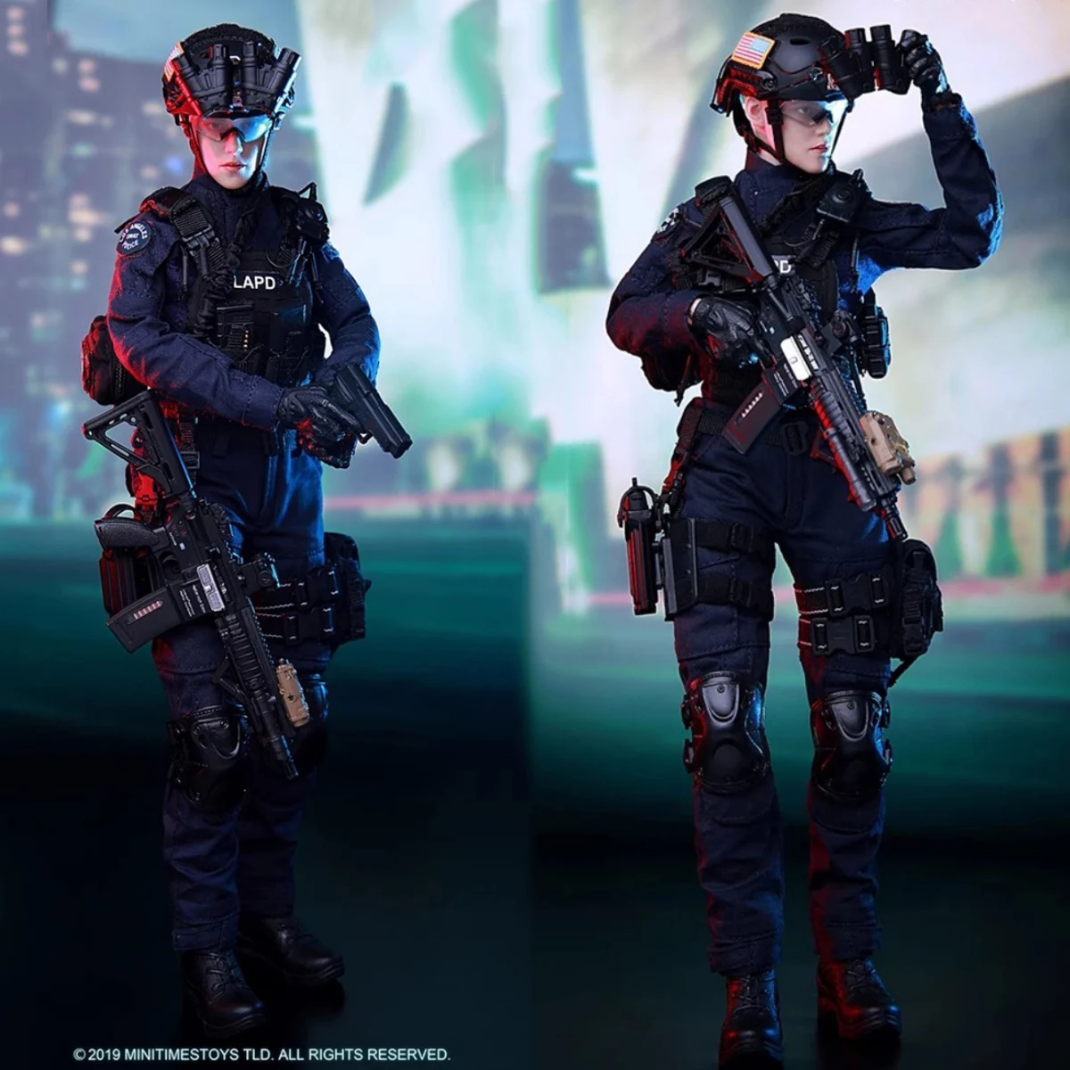 mini-times-toys-M016-1-6-Scale-LAPD-Los-Angeles-Female-Police-Officer ...