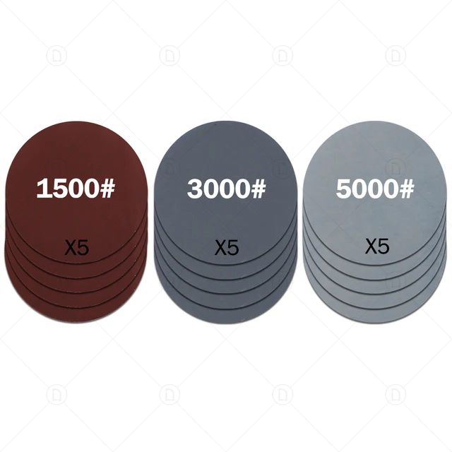 2/3/4/5/6 Inch 100PCS Round Sandpaper Sand Sheets Grit 60-5000 Sanding ...