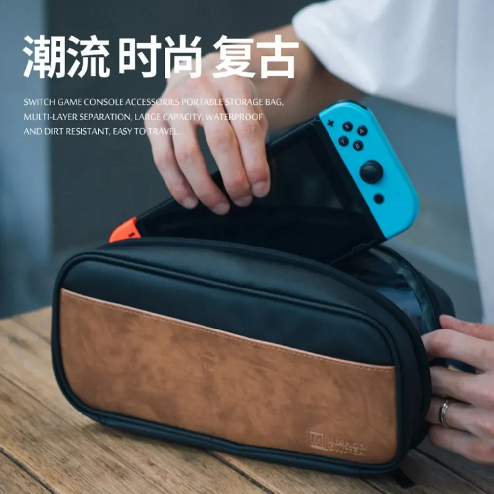 PU-Leather-Handbag-for-Nintendo-Switch-OLED-Game-Console-Accessories ...