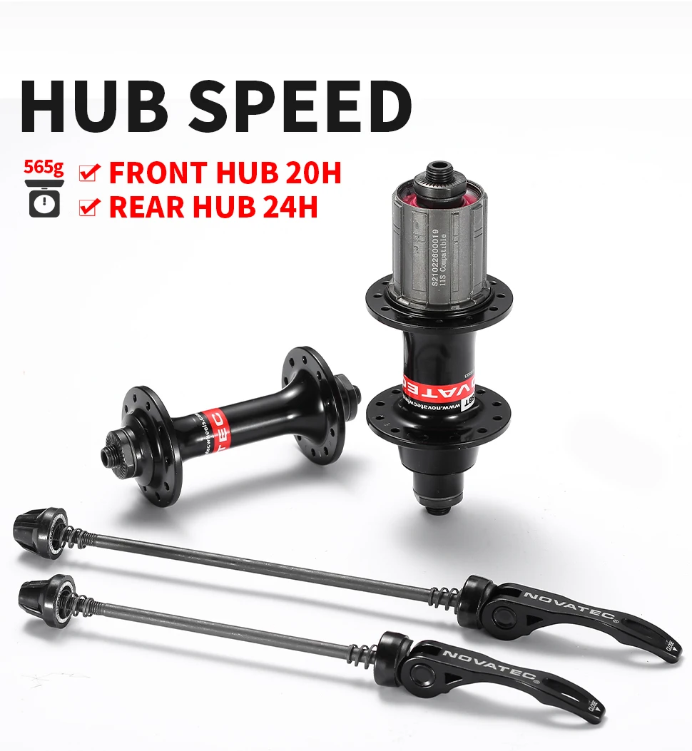 Novatec-Road-Bike-Hubs-20-24H-Holes-Bearing-Hubs-Front-20-Spoke-Rear-24 ...