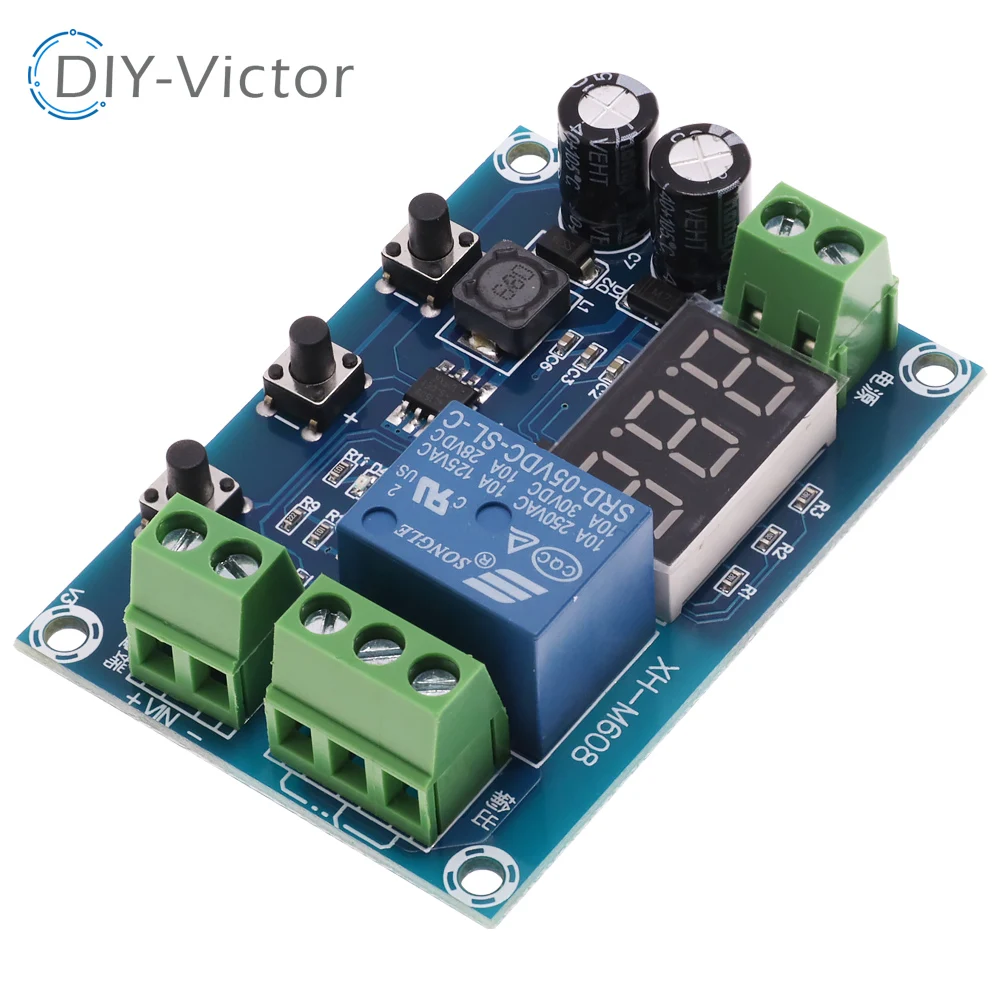XH-M608-Battery-Charge-Discharge-Module-DC-6-40V-Integrated-Voltmeter ...