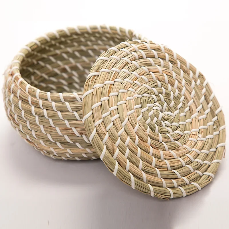 1-Juego-de-cestas-de-almacenamiento-tejidas-a-mano-de-paja-cesta-de ...