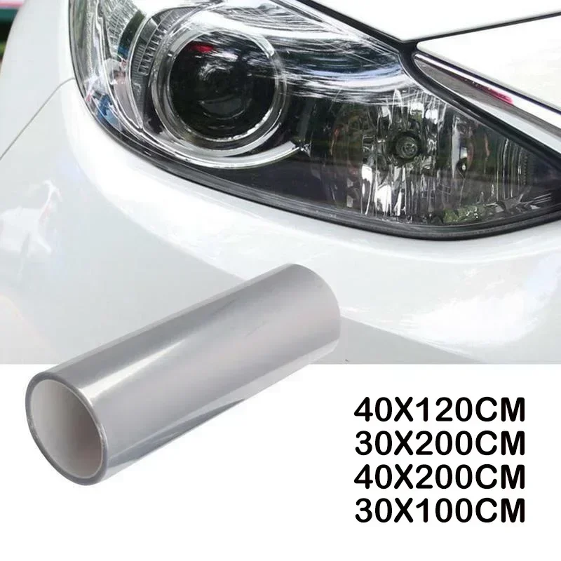 Gloss Transparent Light PVC Film 30X200cm Headlight Taillight Wrap ...