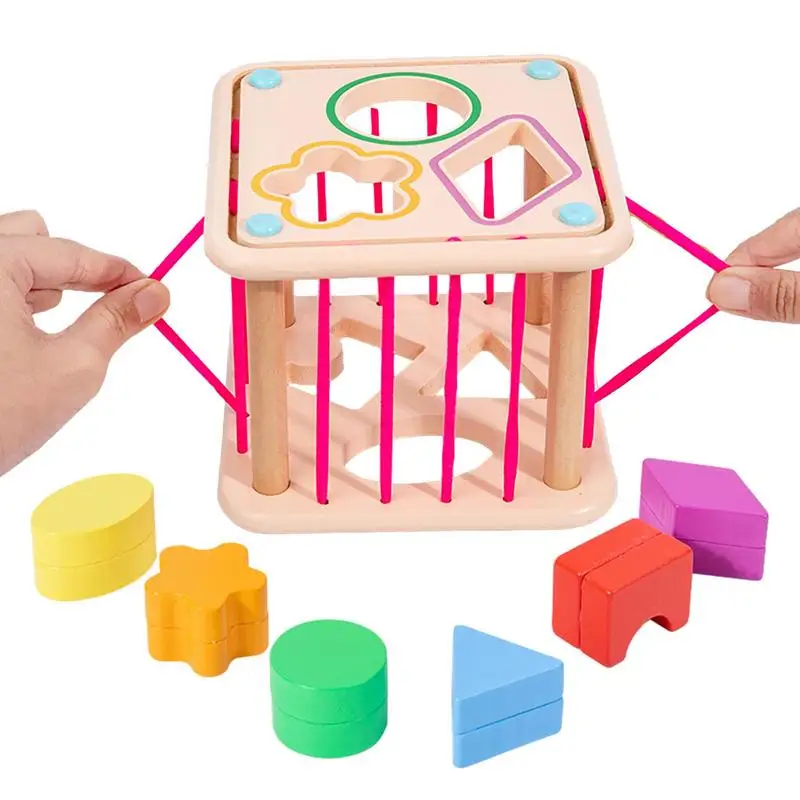 Sensory-Bin-Cube-Shape-Sorter-Learning-Cube-For-Toddler-Activity ...
