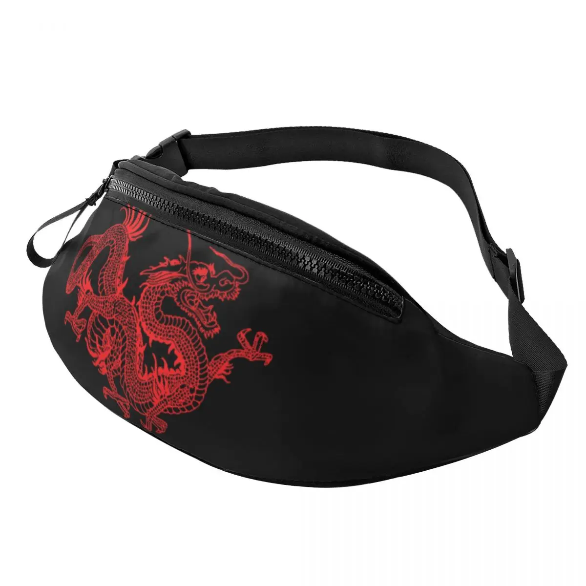 Red Chinese Dragon Fanny Pack Women Men Custom Asian Oriental Style Art ...