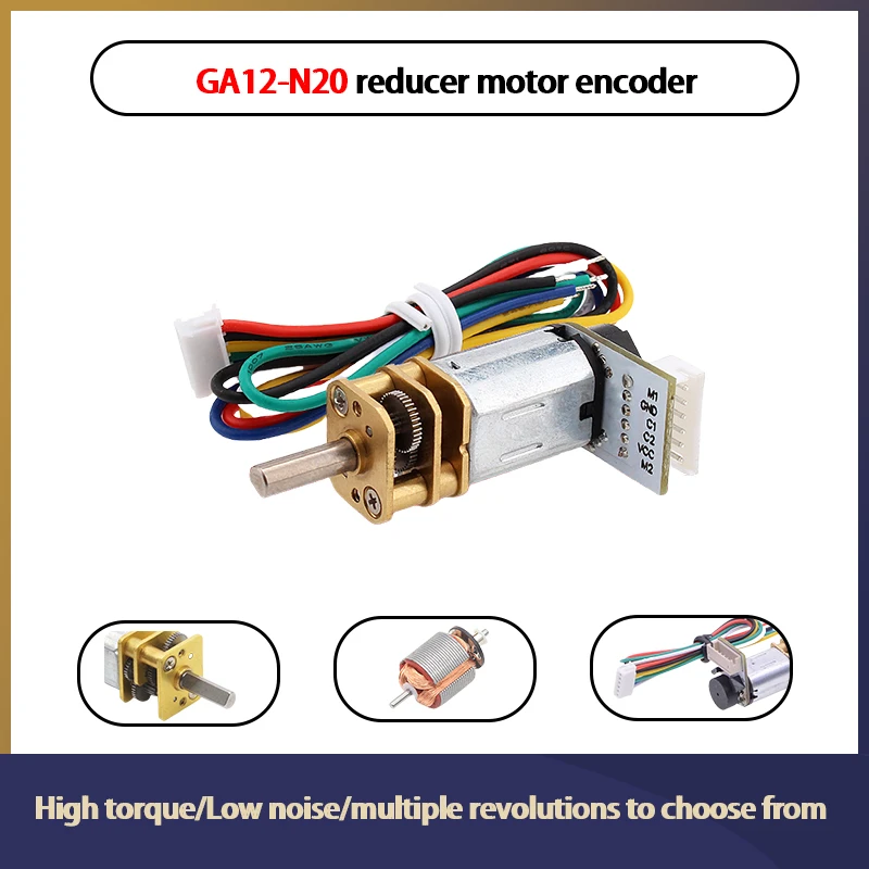 GA12-N20-Encoder-DC-12V-6V-5V-3V-Mini-Micro-Metal-Gear-DC-Motor-with ...