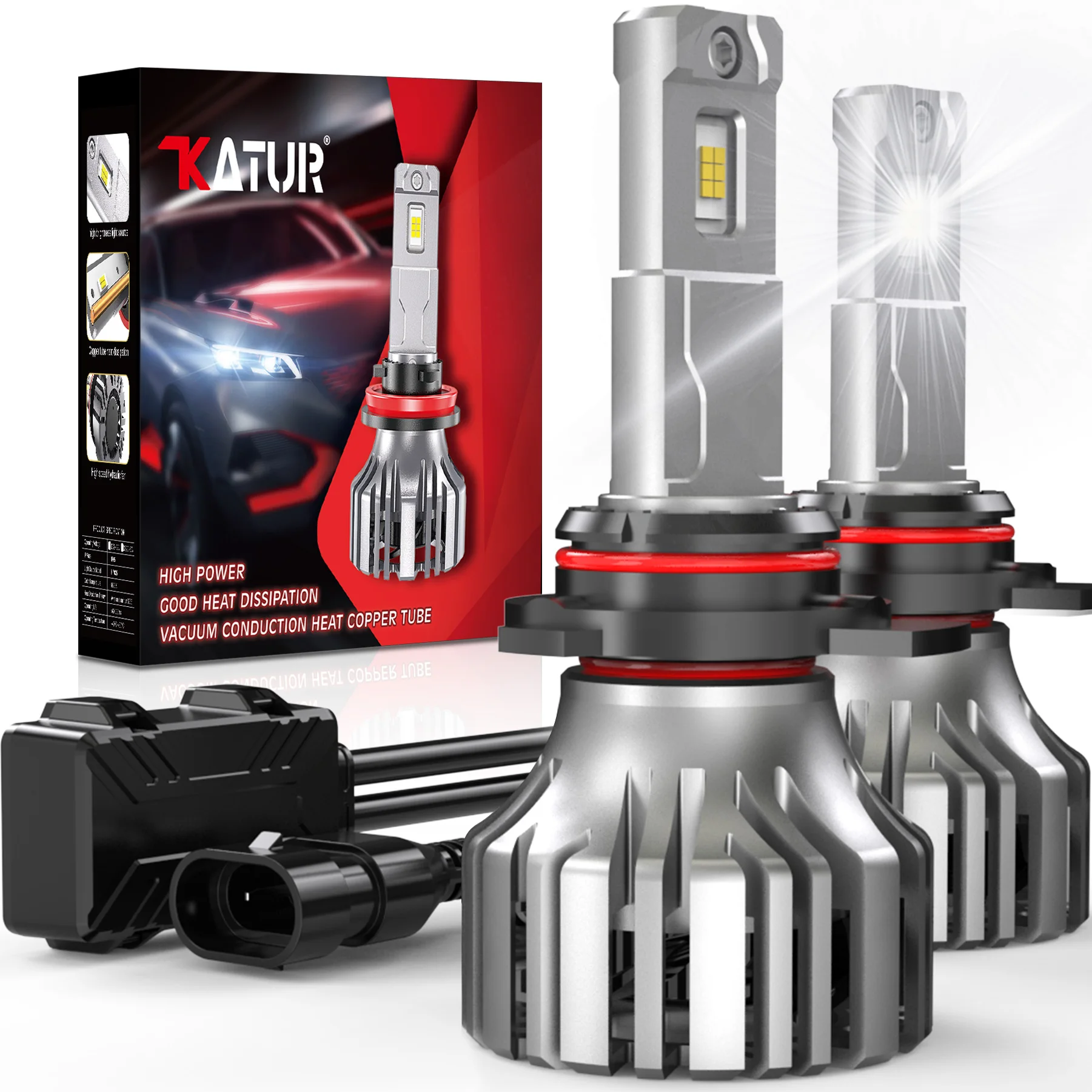 2x-9005-LED-Headlight-Bulb-6500K-White-Canbus-No-Error-HB3-Turbo-LED ...