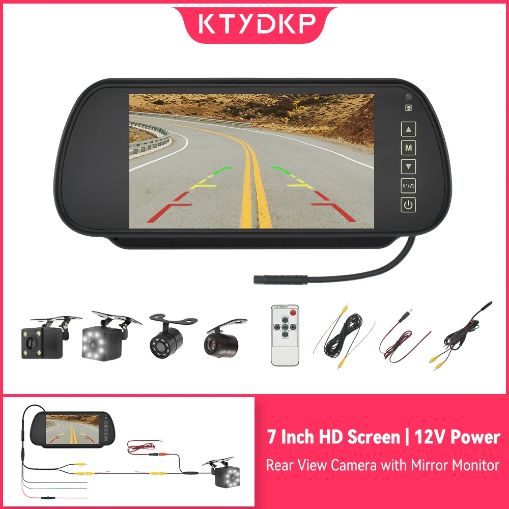 KTYDKP-7-Inch-Car-Rear-View-Camera-with-Mirror-Monitor-for-Vehicle ...