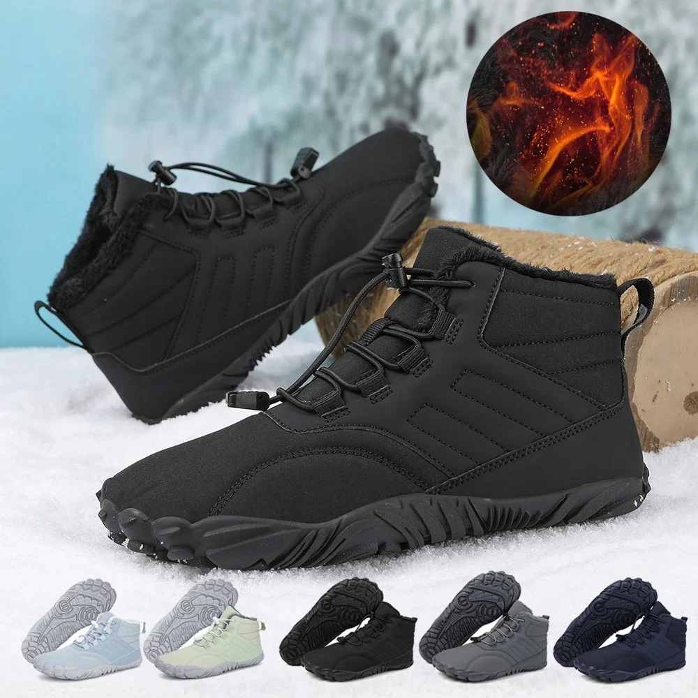 Winter-Warm-Men-Boots-Snow-BareFoot-Casual-Shoe-Women-Warm-Plush-Cotton ...