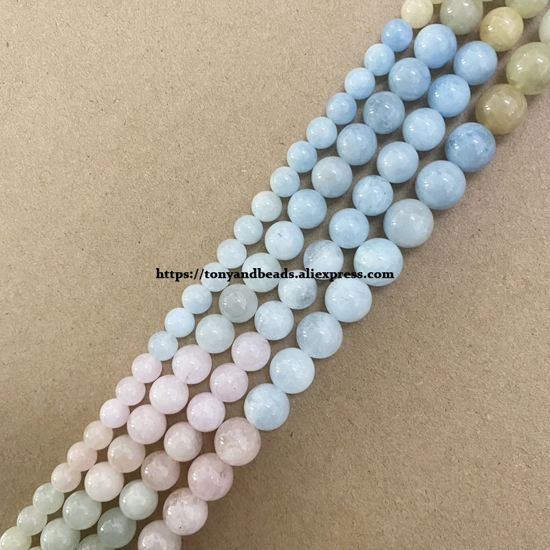 Semi-precious-Stones-AA-Quality-Rainbow-Color-Morganite-Stone-Round ...