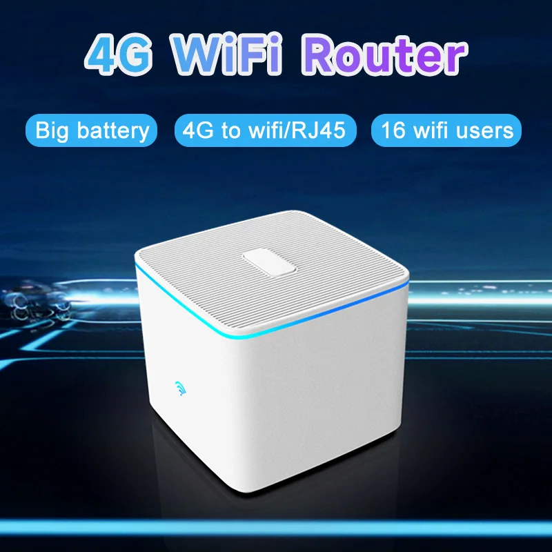 4G WIFI router built-in battery CPE SIM card WiFi modem Hotspot 16 wifi ...