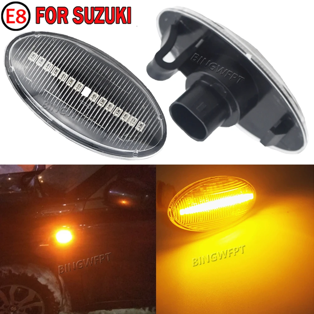 2x-Sequential-Flashing-LED-Turn-Signal-Side-Marker-Light-For-SUZUKI ...