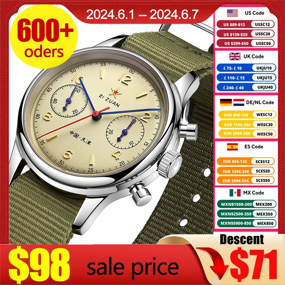 40mm-China-1963-Pilot-Aviation-Mechanical-Chronograph-Original-St1901 ...
