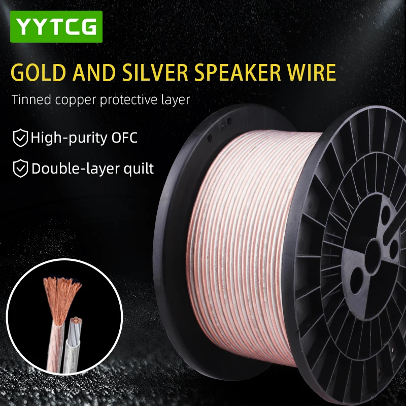 DIY-HIFI-Audio-Cable-Oxygen-Free-Pure-Copper-Ofc-Speaker-Cable-For-Car ...
