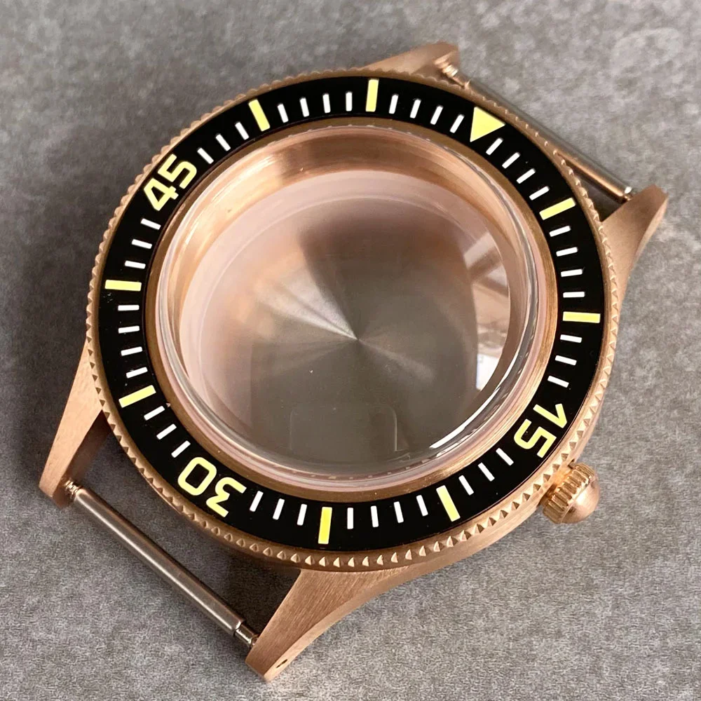 Tandorio-New-40mm-Diving-Bronze-Watch-Case-Double-Dome-Sapphire-Glass ...
