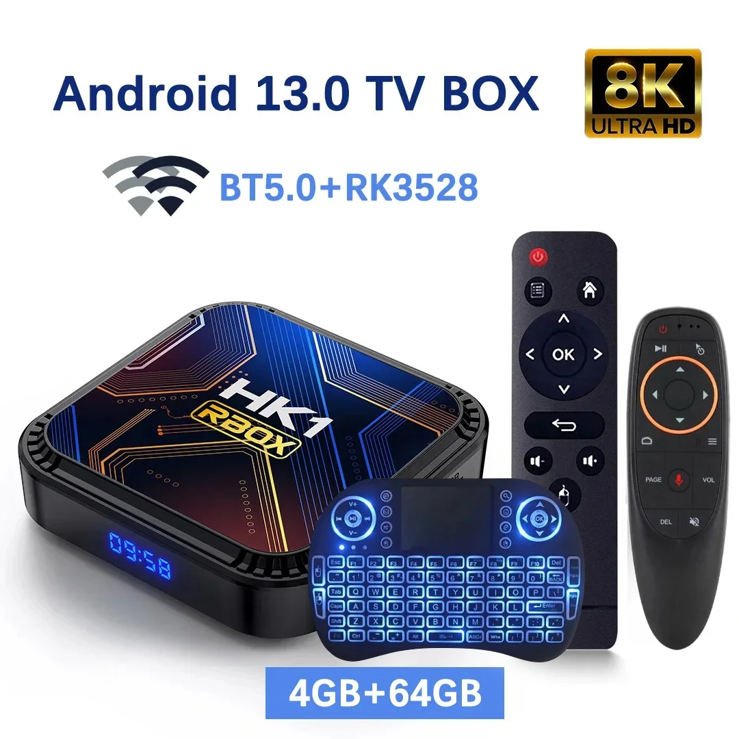 K 8S Android 13 Set Top Box Rk3528 Quad Cortex A53 Wifi5 Dubbele Wifi Ondersteuning 8K Video Bt5 ...