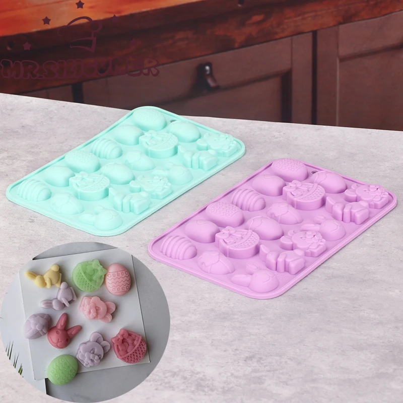 Easter-Silicone-Mold-Rabbit-Colored-Egg-Chocolate-Cake-Mold-Holiday ...