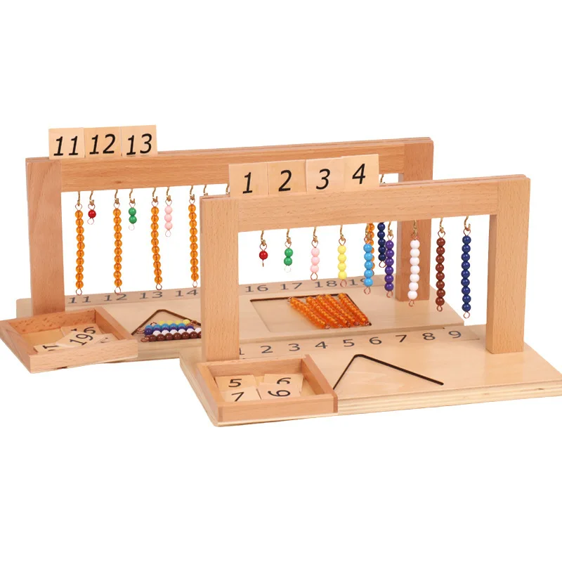 Montessori-Mathematics-Material-Pearls-Learning-Toys-Beaded-Symbols ...