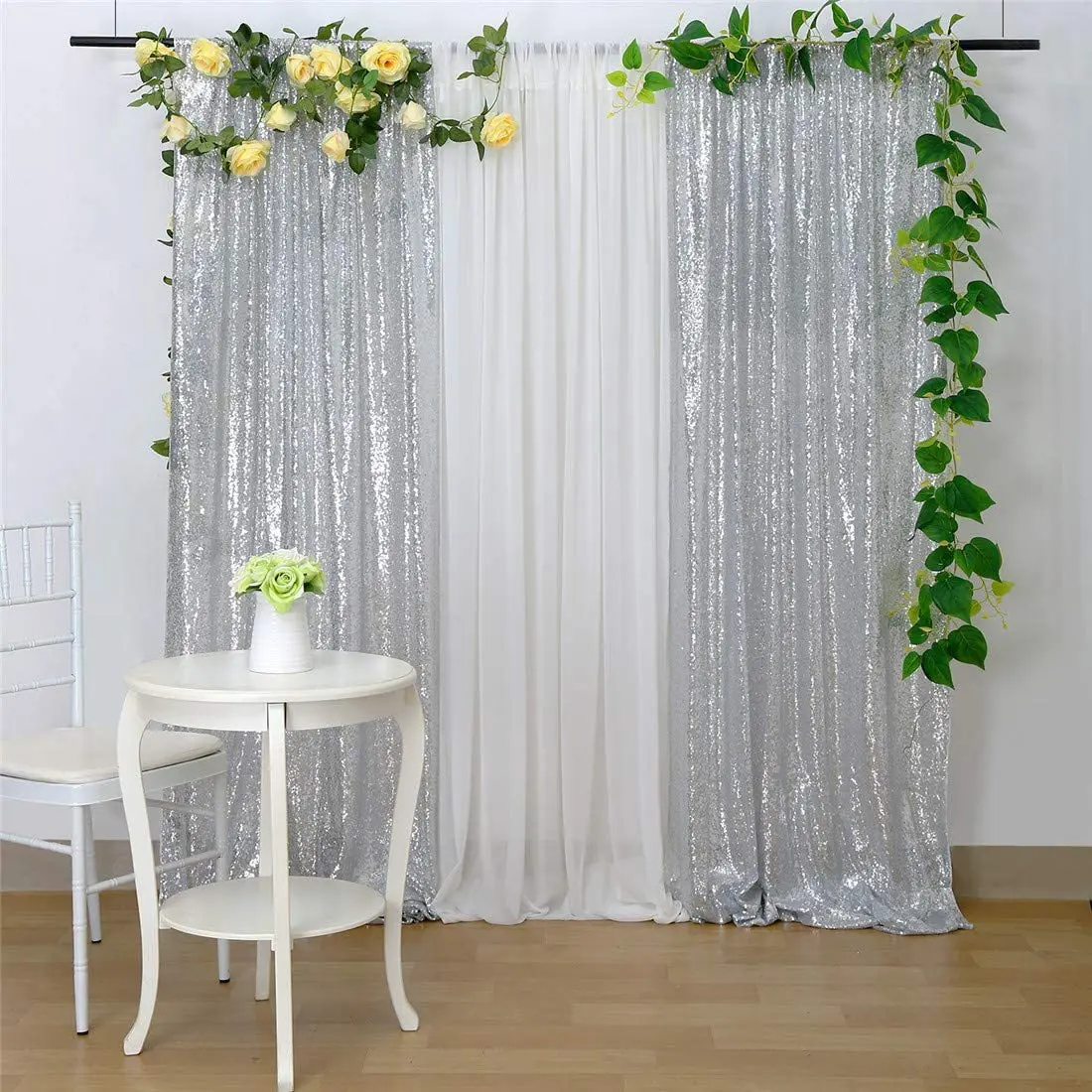 Sequin-Curtain-Shiny-Backdrop-Sparkling-Shimmer-Restaurant-Curtain ...