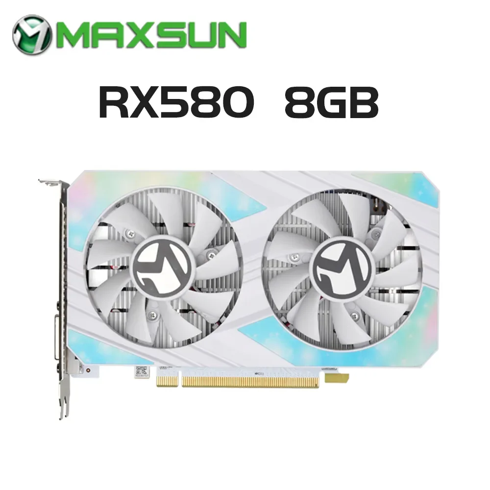 MAXSUN-RX580-8G-Graphics-Cards-AMD-Radeon-GDDR5-Memory-Video-Gaming ...