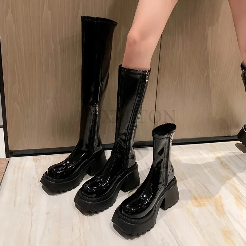 Thick-Sole-Women-Over-The-Knee-Boot-Thigh-High-Boots-Winter-New-Female ...