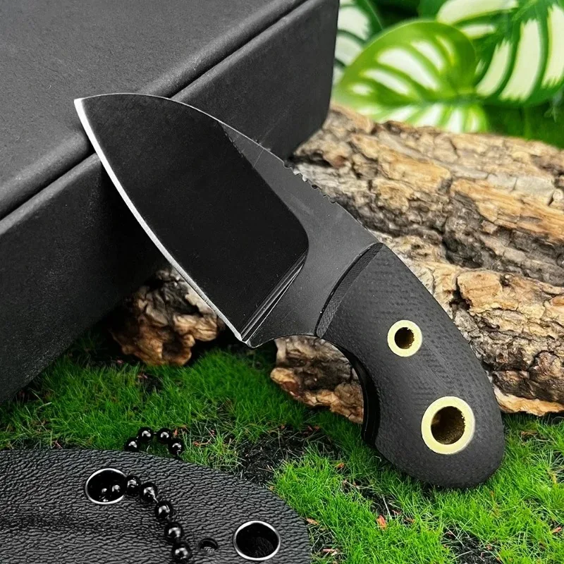 New boker Fixed Blade Knife with Sheath 8Cr13 Steel Blade G10 Handle ...