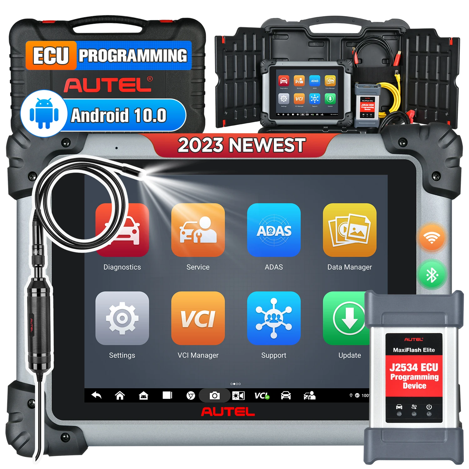Autel-MaxiSys-MS908S-Pro-II-OBD2-Car-Diagnostic-Tool-J2534-Online-ECU ...