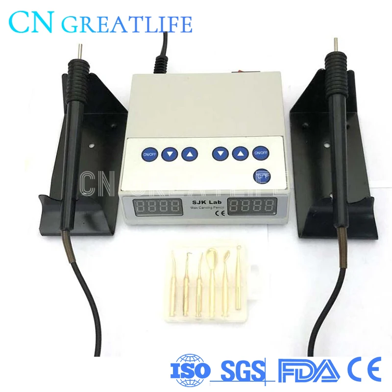 Bolígrafo doble Dental con 6 puntas de cera, instrumento de laboratorio ...