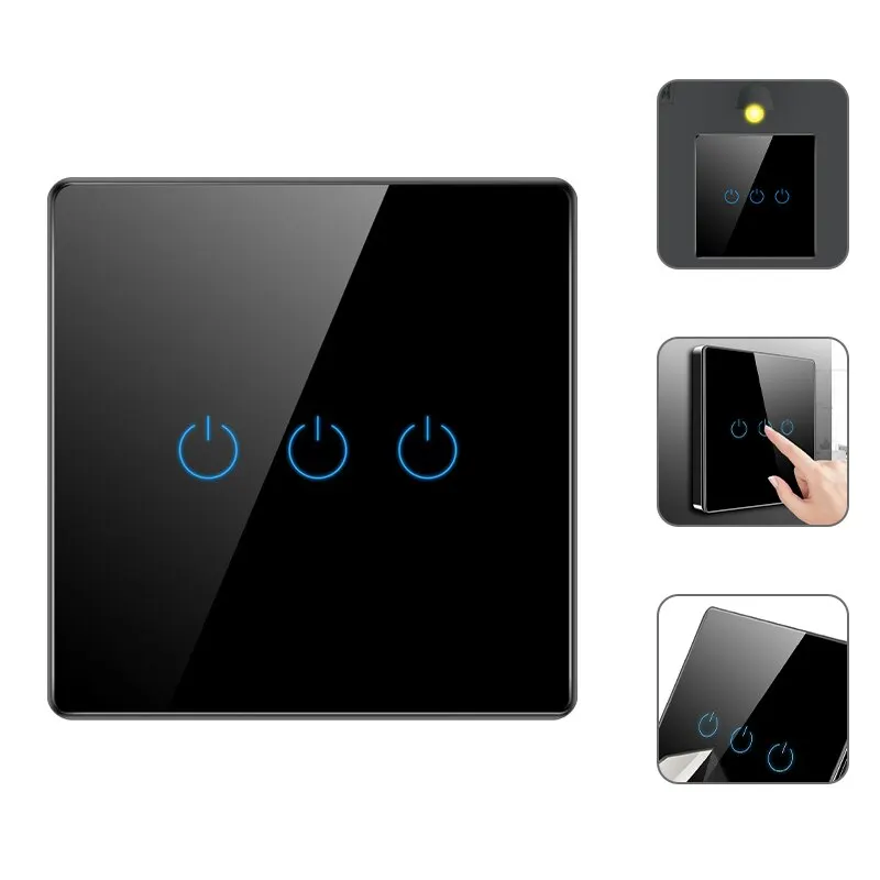 Smart-Home-Glass-Panel-Wall-Switch-Can-Be-Remote-Control-Home ...