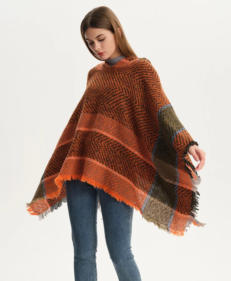 Gothic-Women-Spring-Autumn-Winter-Herringbone-Pattern-Ladies-Hooded ...