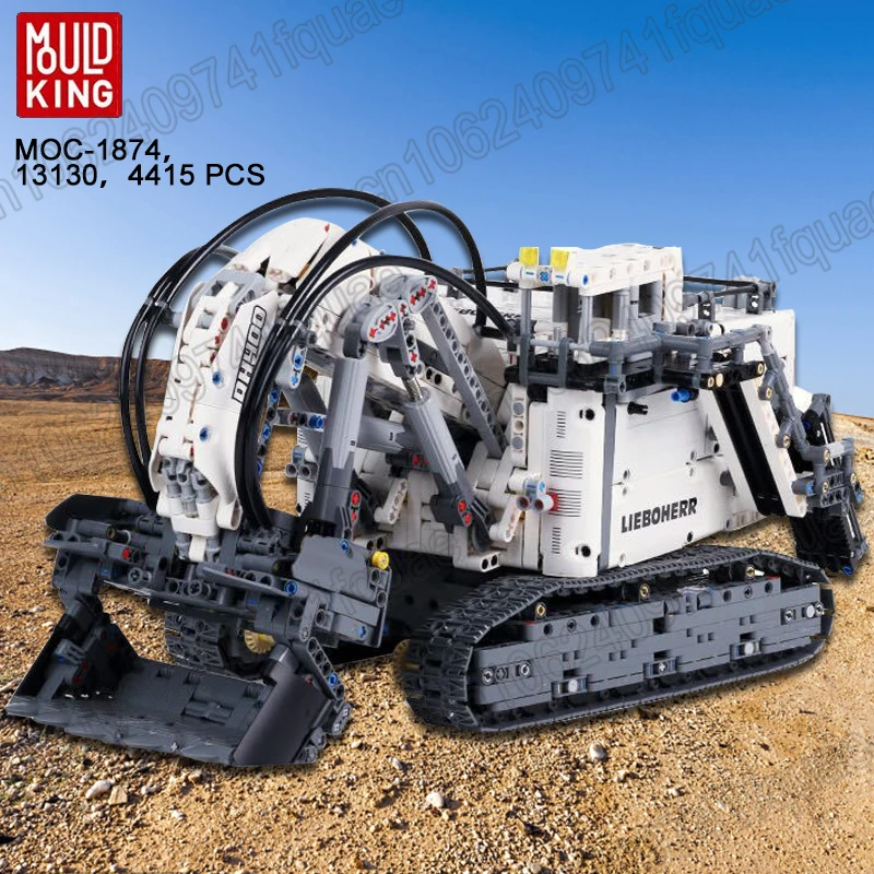 Toys Hobbies Terex RH400 Mining Excavator Model Kit MOULDKING13130 MOC ...