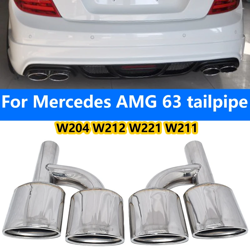 For Mercedes-Benz C-Class W204 E-Class W212 S-Class W220 Muffler ...
