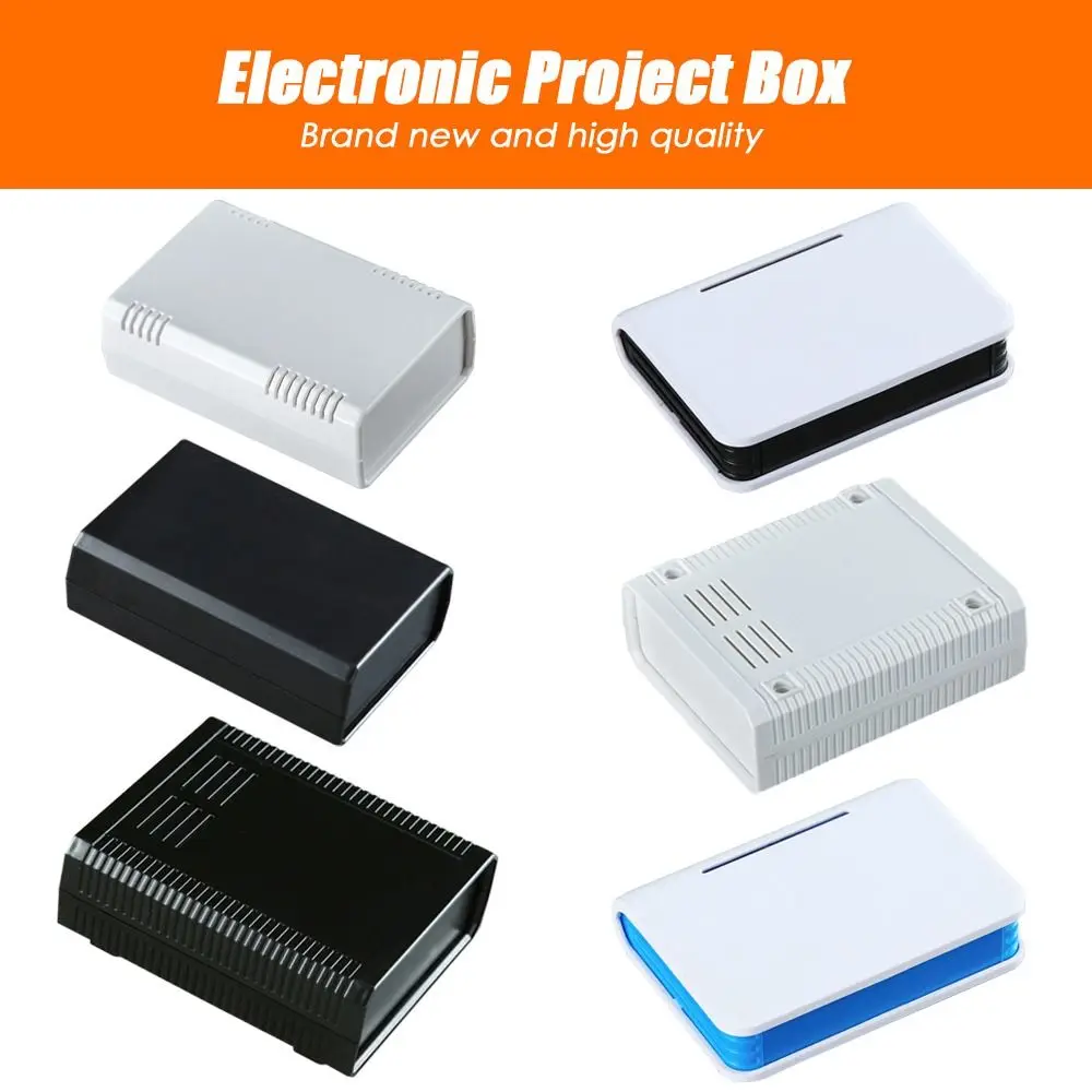 Plastic-Waterproof-Black-White-Electronic-Project-Box-Electronic ...