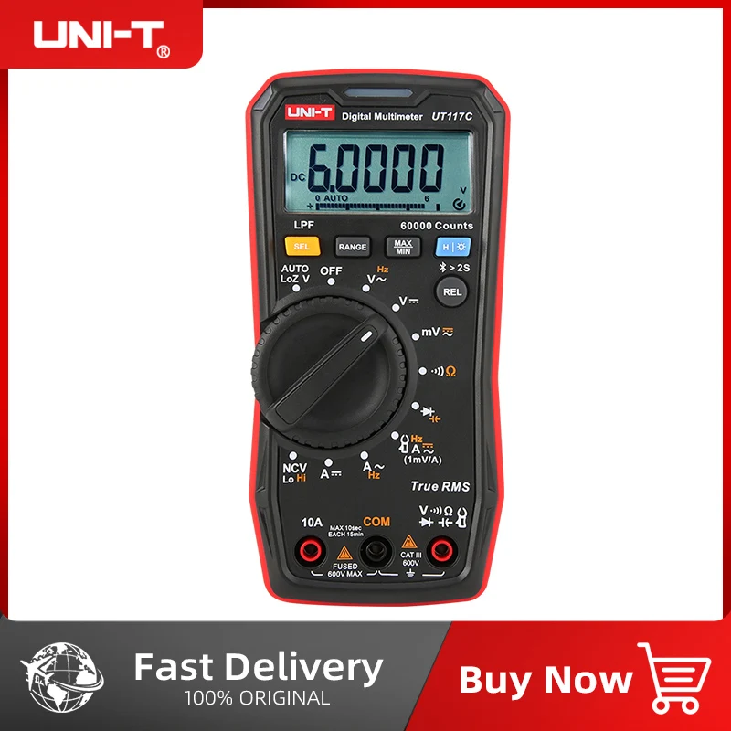UNI-T-UT117C-Bluetooth-Digitale-Multimeter-600-000-Telt-Professionele ...