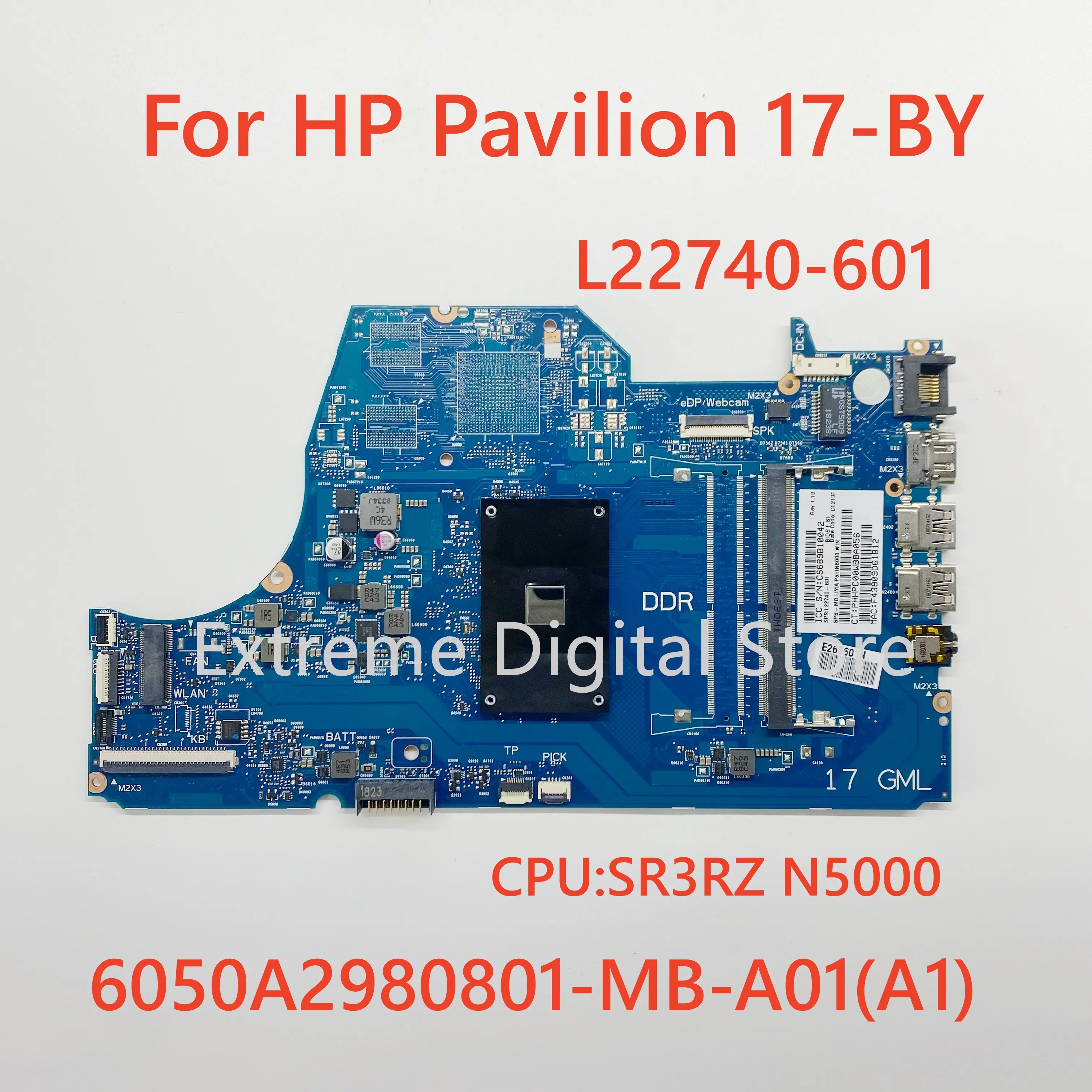6050A2980801-MB-A01-A1-motherboard-is-applicable-For-HP-17-BY-laptop ...