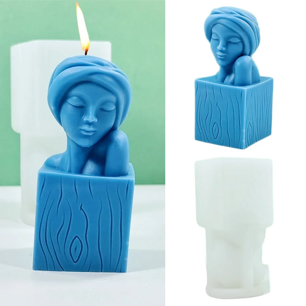 European-Retro-Candle-Molds-Home-Wine-Cabinet-Plaster-Statue-Concrete ...